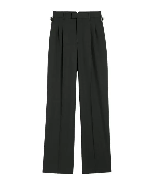 AMI Paris High-waisted Pleated Trousers