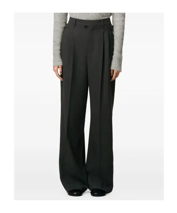 AMI Paris High-waisted Pleated Trousers