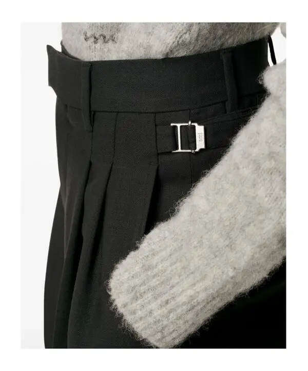 AMI Paris High-waisted Pleated Trousers