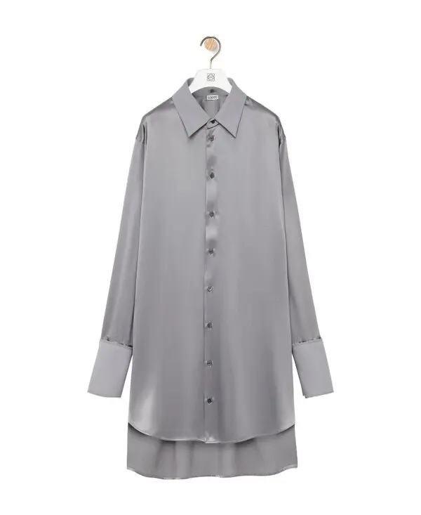 Loewe Deconstructed Silk Shirt Dress