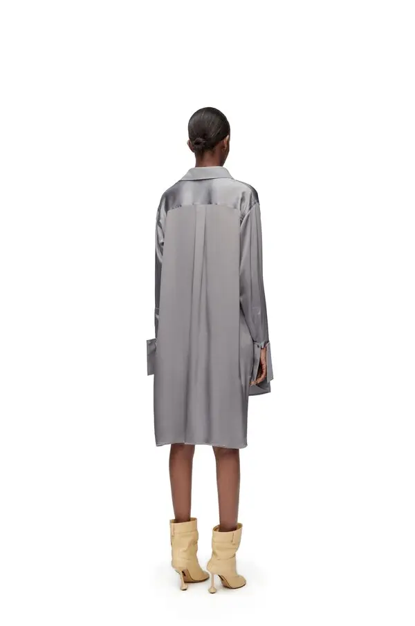 Loewe Deconstructed Silk Shirt Dress