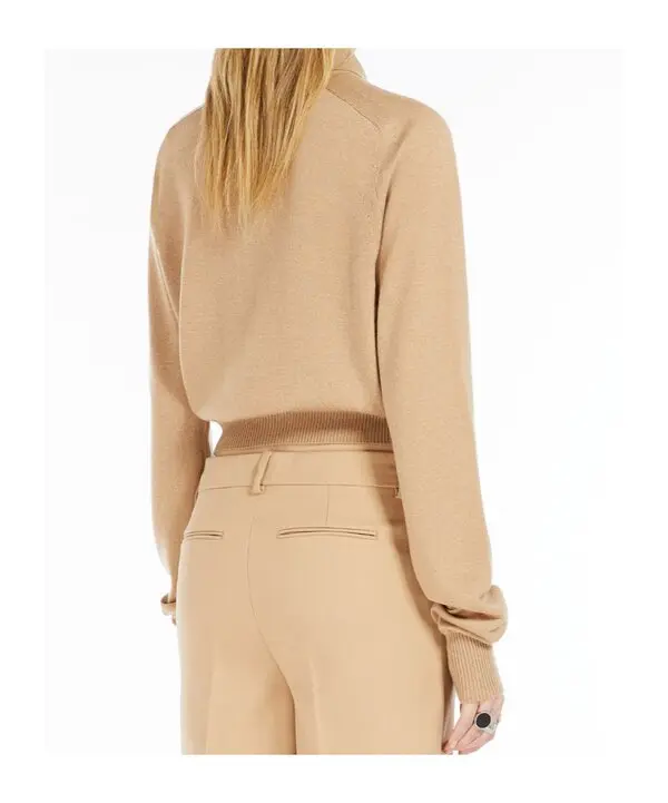 Sportmax Buttoned Long-sleeved Cardigan With Detachable Fur Collar