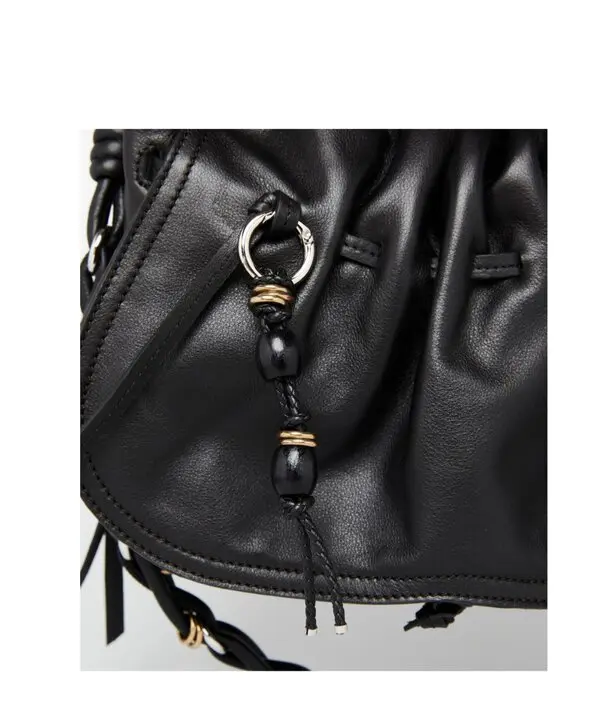 Isabel Marant Étoile Bolton Drawstring Shoulder Bag - Black
