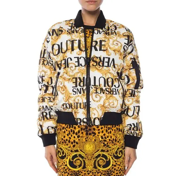 Versace Baroque Printed Double-sided Bomber Jacket