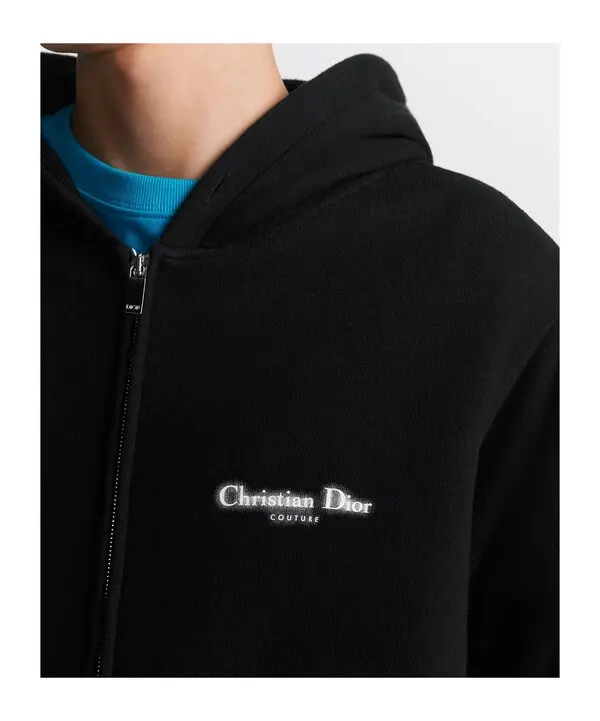 Dior Zipped Hooded Sweatshirt