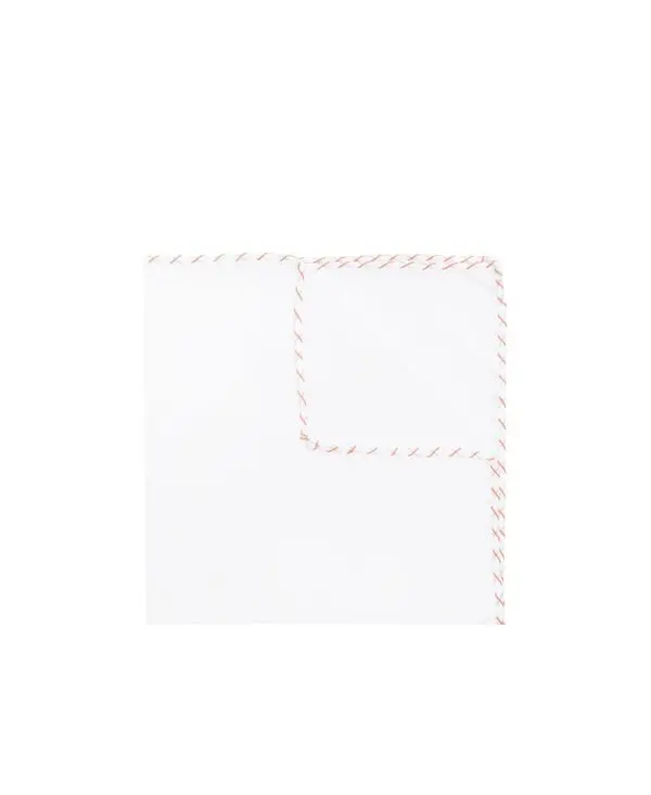 Brunello Cucinelli Contrasting-trim Detail Handkerchief - White