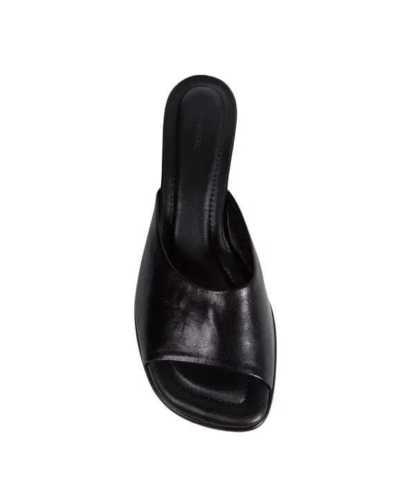 LEMAIRE Square Toe Heeled Sandals - Black