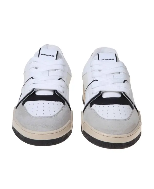 Dsquared2 Spiker Almond Toe Sneakers - White