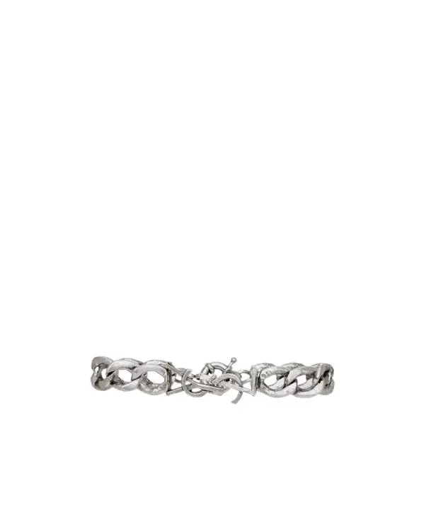 Saint Laurent Cassandre Chain Bracelet - Gray