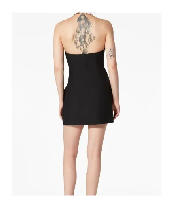 Valentino Garavani Collar Detailed Sleeveless Mini Dress
