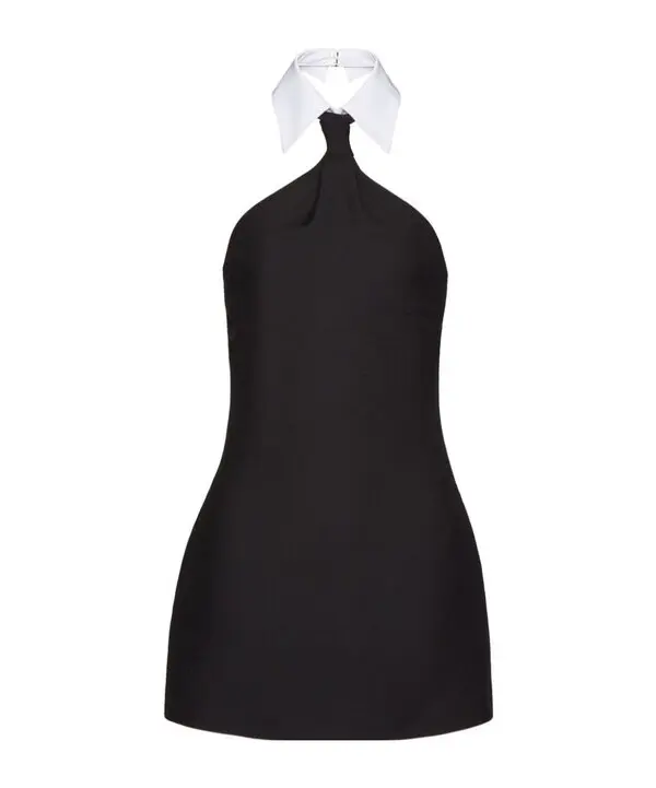 Valentino Garavani Collar Detailed Sleeveless Mini Dress - No