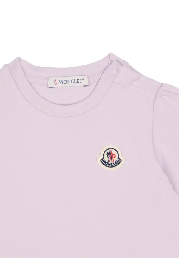Moncler Ruffled Crewneck Dress - Purple