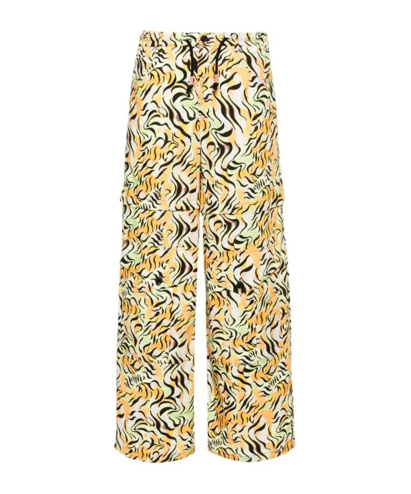Marni Printed Organic Poplin Hybrid Cargo Pants