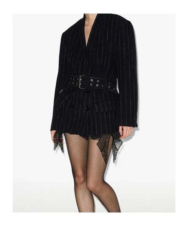 Isabel Marant Étoile Striped Belted Blazer
