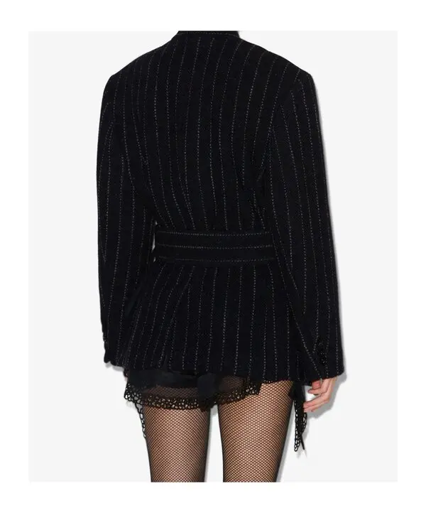 Isabel Marant Étoile Striped Belted Blazer