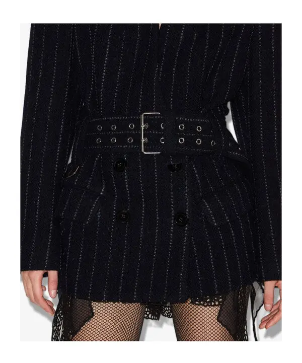 Isabel Marant Étoile Striped Belted Blazer