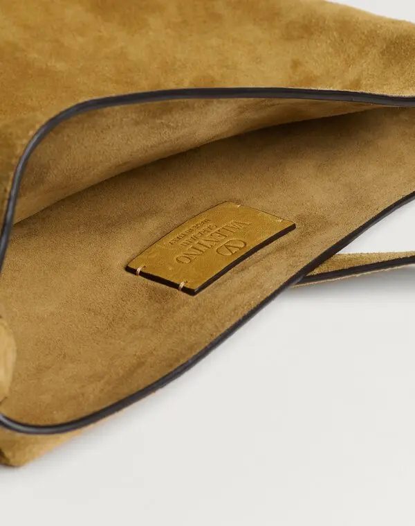 Valentino Garavani Suede Shoulder Bag With Fringe Detail
