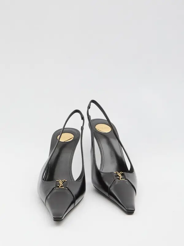 Saint Laurent Babylone Bretuil Slingback Pumps