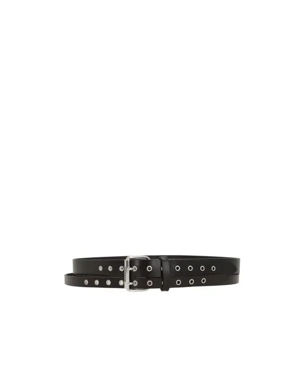 Isabel Marant Étoile Pointed Toe Belt With Logo Detail - Black
