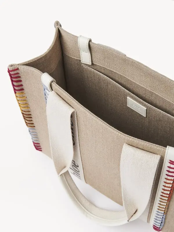 Chloé Medium Woody Tote - Nude