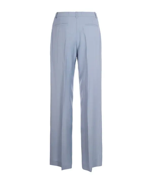 P.a.r.o.s.h Tailored Trousers With Belt Loops - Gray