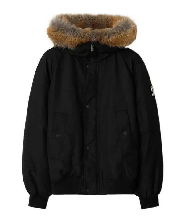 Burberry Hooded Padded Jacket With Ekd Motif