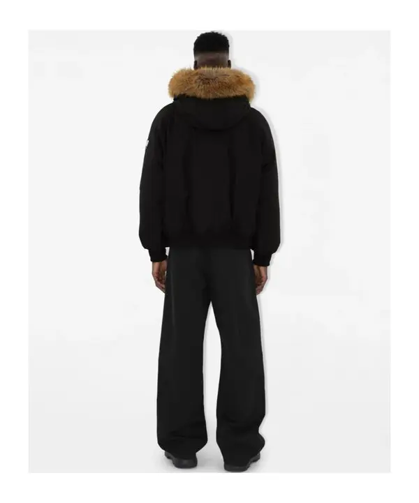 Burberry Hooded Padded Jacket With Ekd Motif