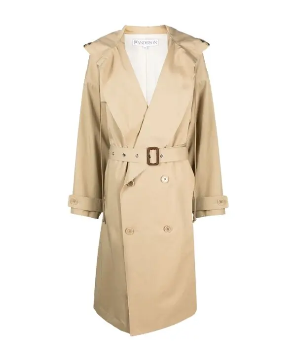 J.W.ANDERSON Hooded Double-breasted Trench Coat