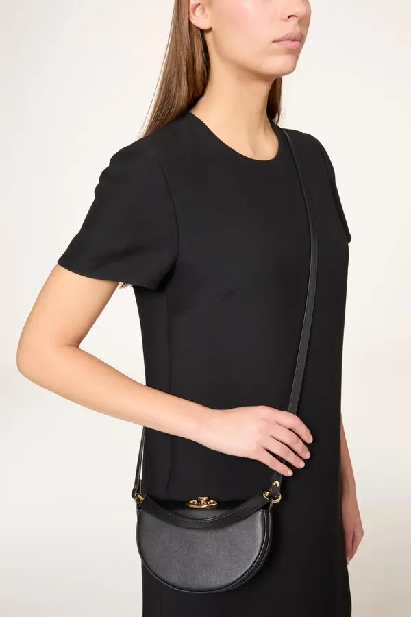 Valentino Garavani Logo Plaque Foldover Top Shoulder Bag