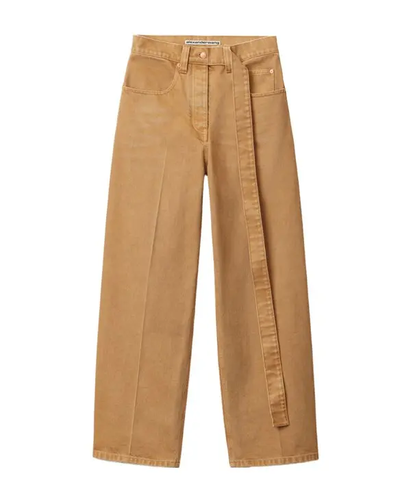 Alexander Wang Belted Wide-leg Jeans