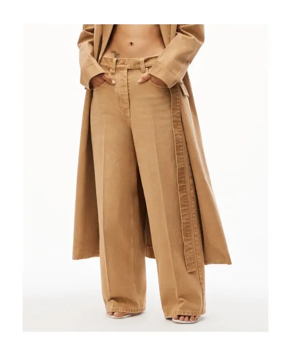 Alexander Wang Belted Wide-leg Jeans