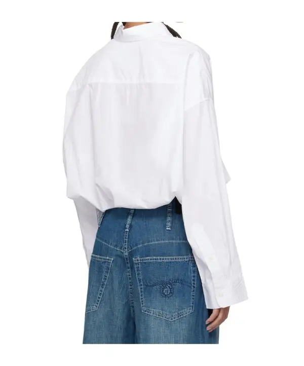 R13 Crossover Bubble Shirt