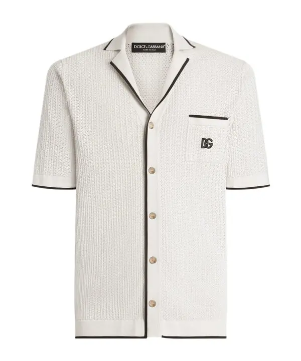 Dolce & Gabbana Knitted Short-sleeve Shirt