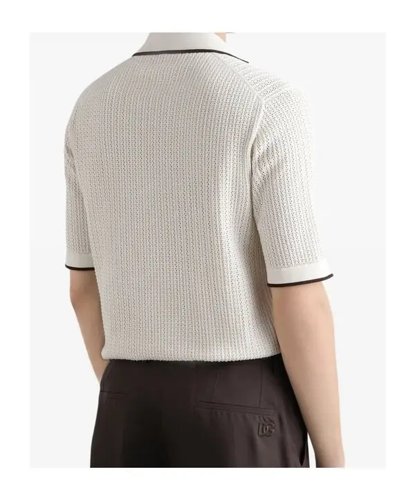 Dolce & Gabbana Knitted Short-sleeve Shirt