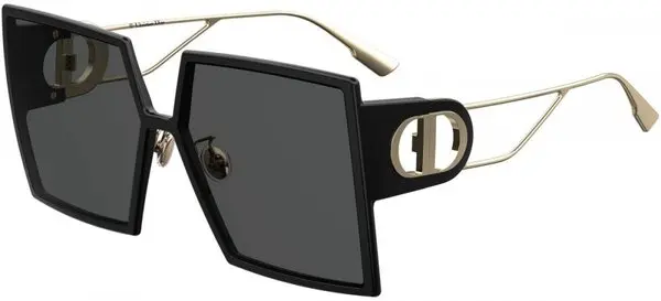 Dior 30 Montaigne Square Frame Sunglasses - Gray