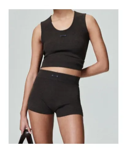 Fear Of God Logo Patch Ribbed Tank - Brown