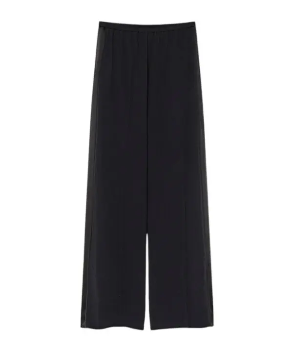 FORTE_FORTE Elastic Waist Wide-leg Pants
