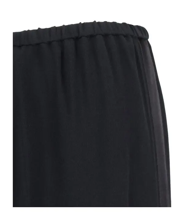 FORTE_FORTE Elastic Waist Wide-leg Pants