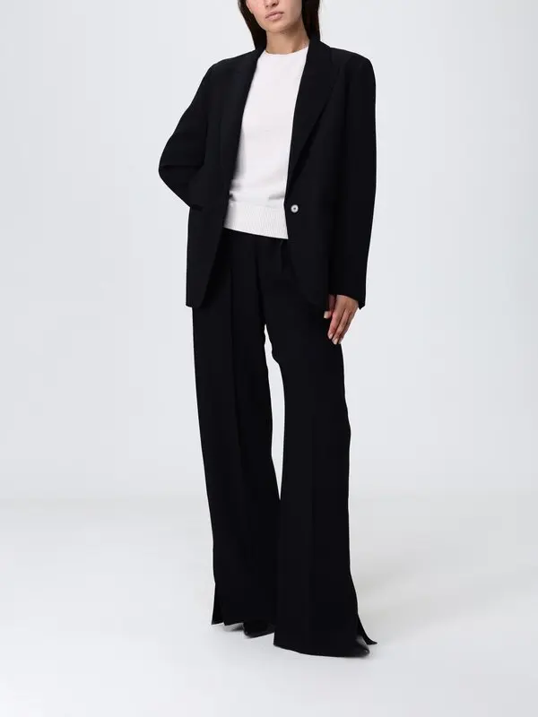FORTE_FORTE Elastic Waist Wide-leg Pants