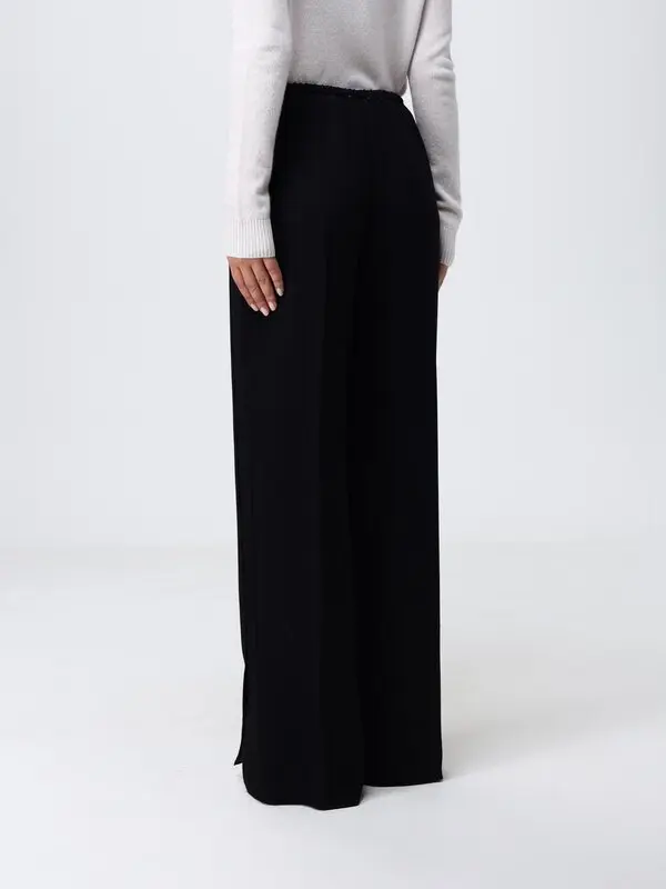 FORTE_FORTE Elastic Waist Wide-leg Pants