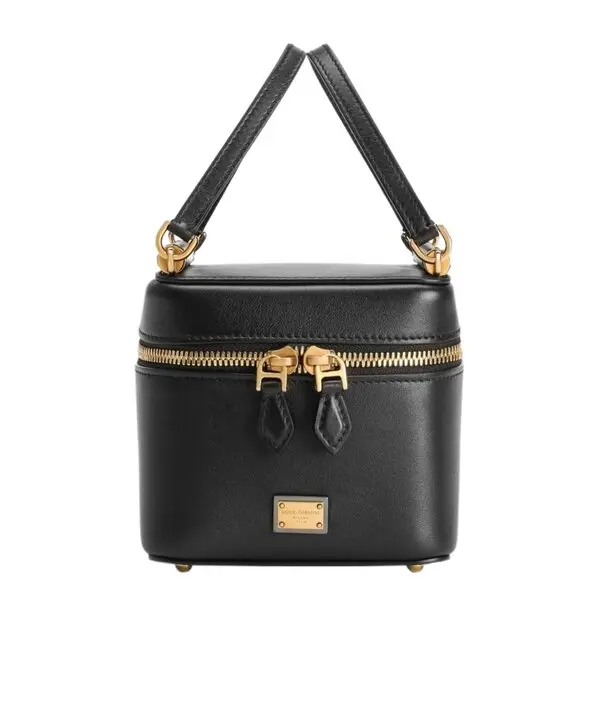 Dolce & Gabbana Logo Plaque Zipped Handbag