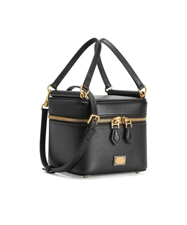 Dolce & Gabbana Logo Plaque Zipped Handbag
