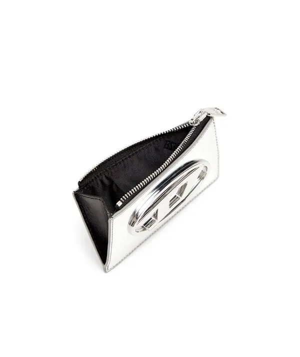 DIESEL® 1dr Zipped Card Holder - Silver