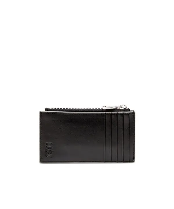 DIESEL® 1dr Zipped Card Holder - Silver