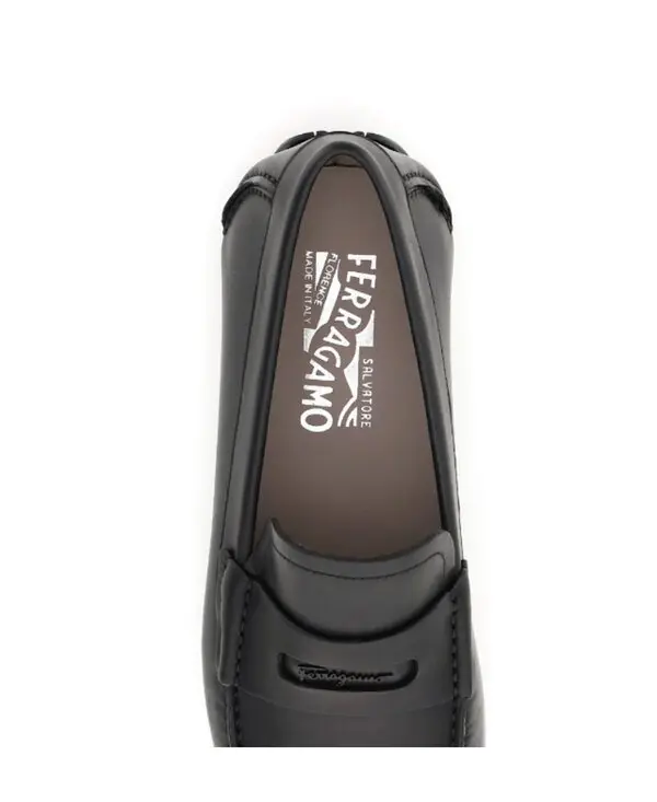 FERRAGAMO Embossed Logo Loafers