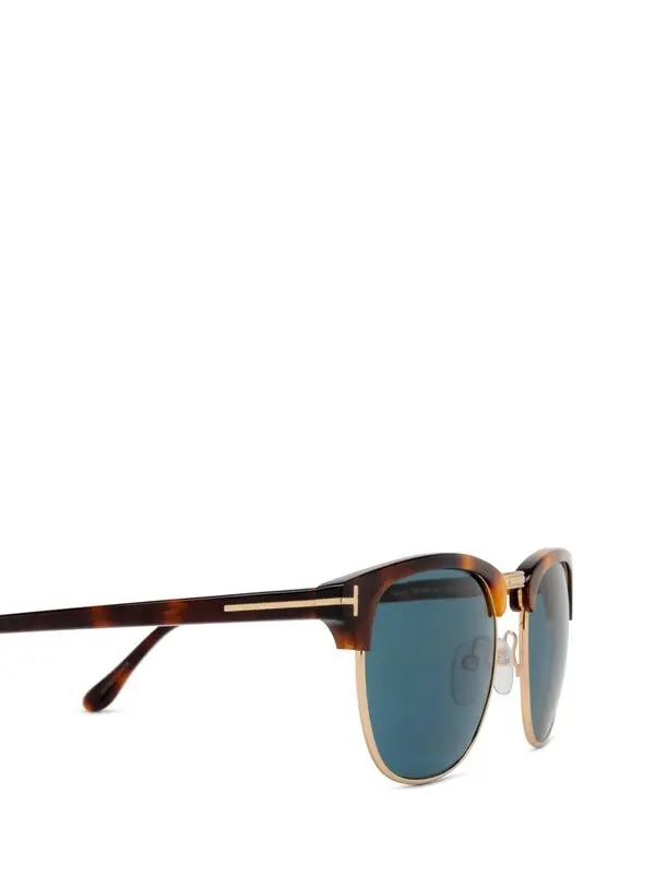 TOM FORD Clubmaster Sunglasses With Tinted Lenses - Blue