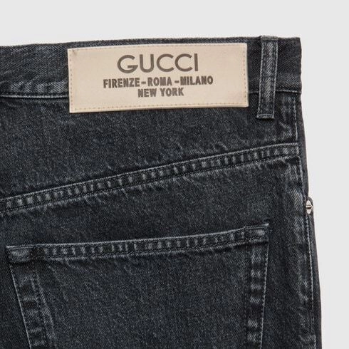 Gucci Raw Hem Mid Rise Jeans