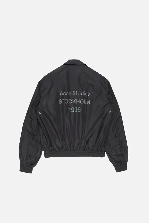 Acne Studios Logo Technical Jacket - Black