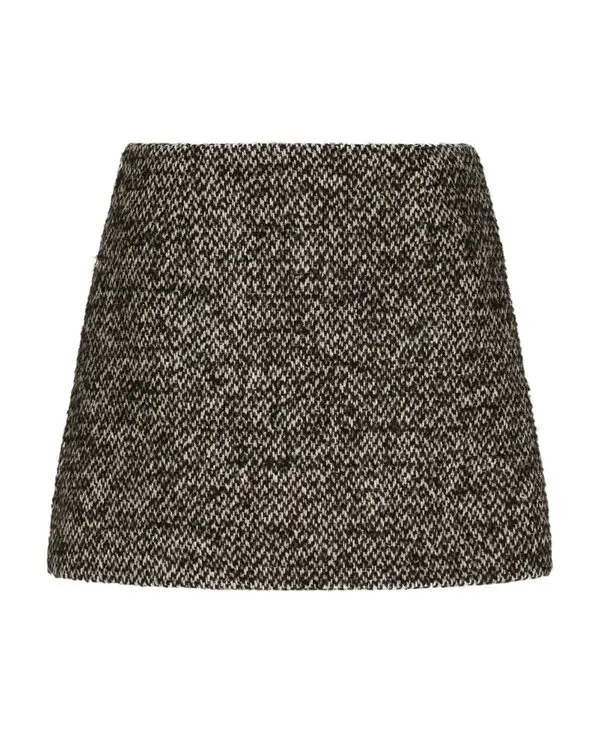 Dolce & Gabbana Mid-waisted Tweed Mini Skirt