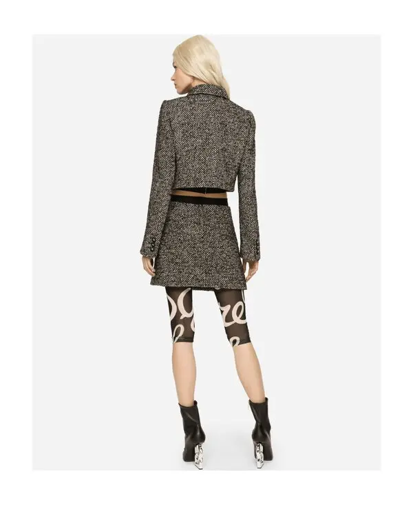 Dolce & Gabbana Mid-waisted Tweed Mini Skirt